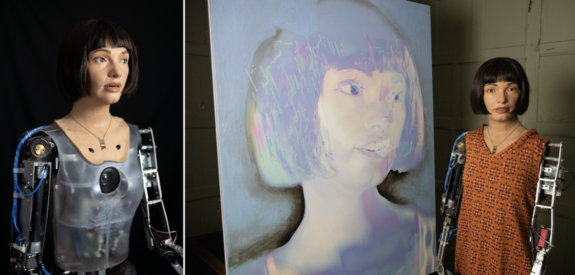 The Worlds First Robot Artist Reopens The Design Museum The Face